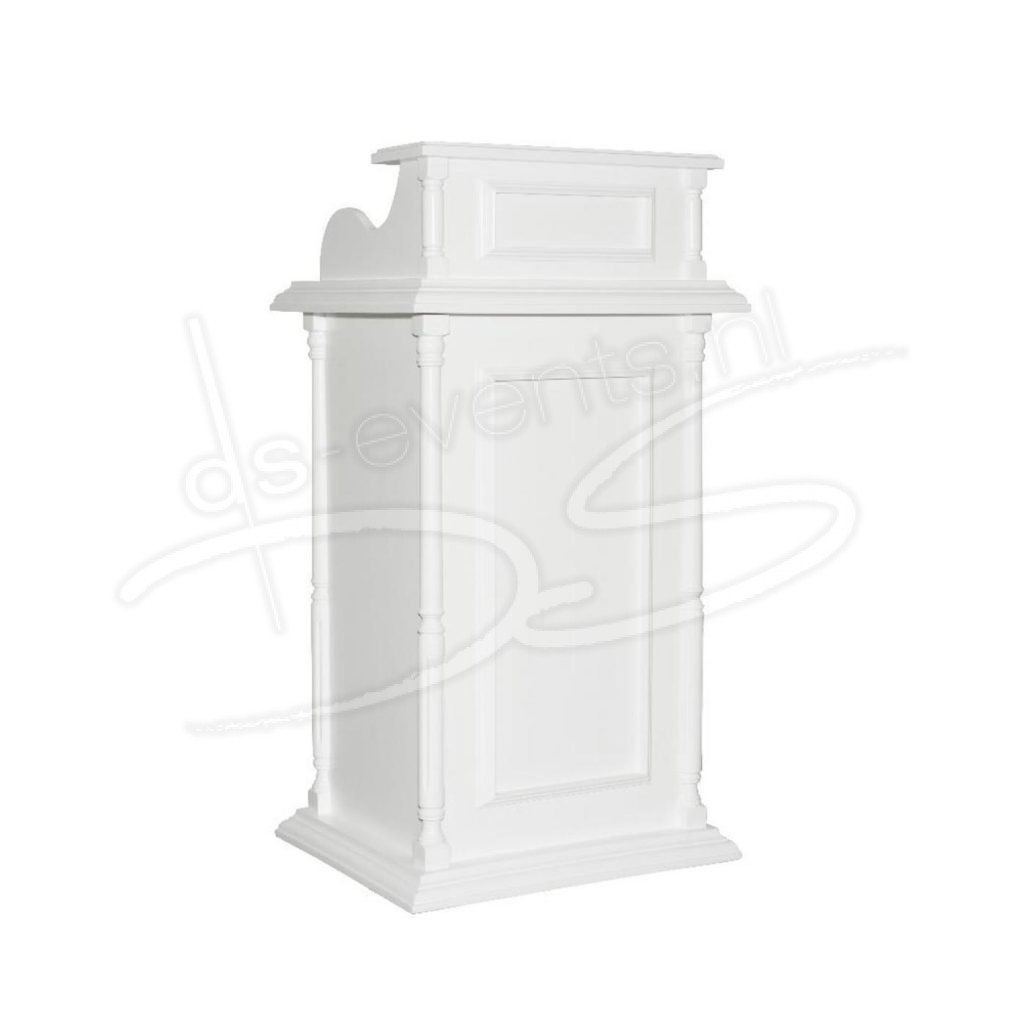 Katheder spreekstoel wit